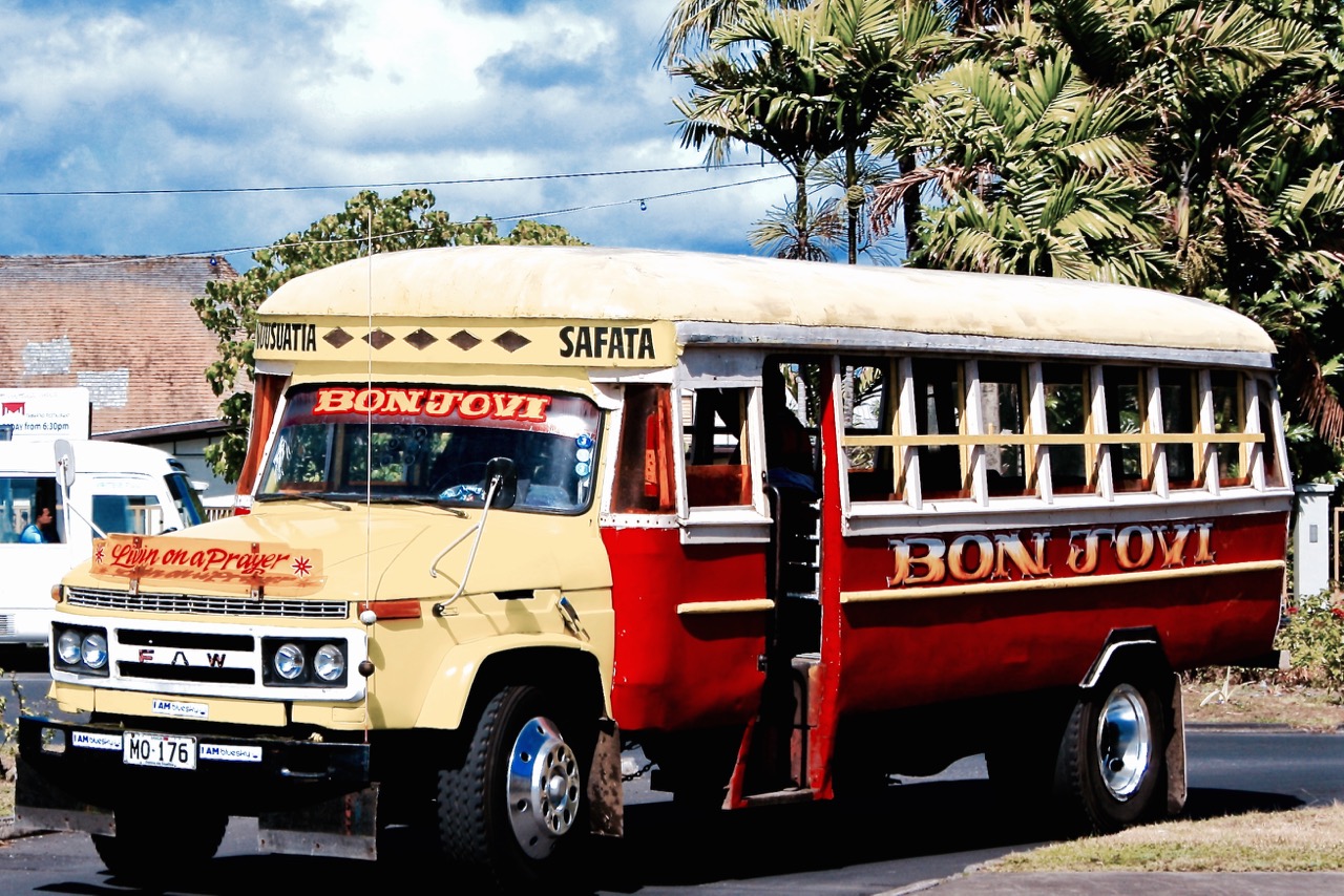 Pimp my bus ride: the colourful Samoan buses | Atlas & Boots