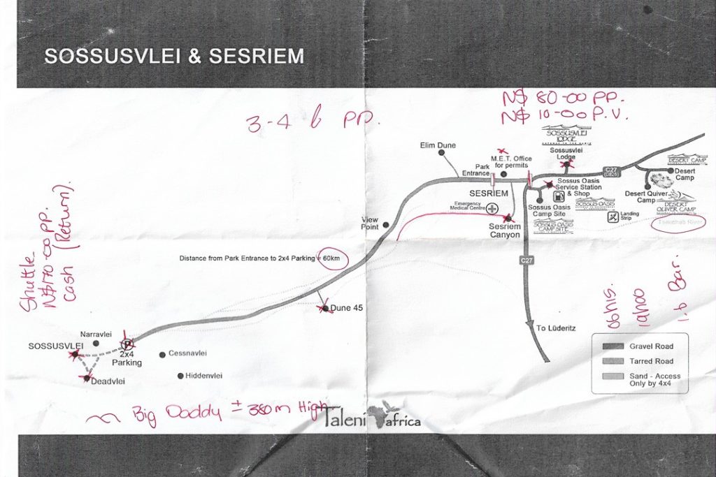 Sossusvlei Map | Atlas & Boots